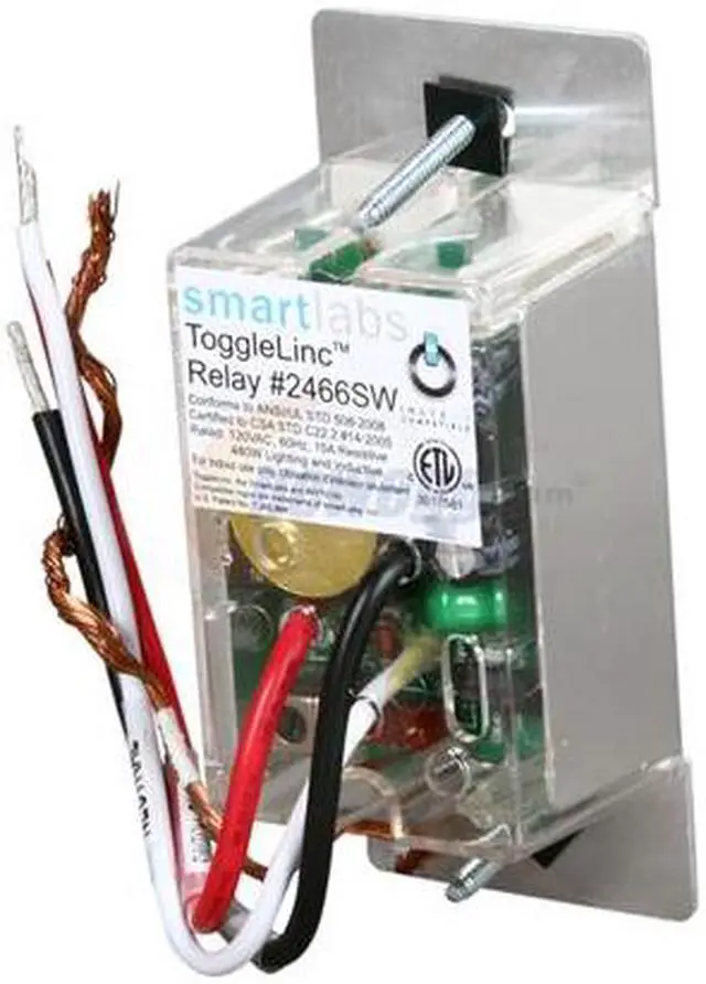 Open Box: SmartLabs 2466SW ToggleLinc Relay - INSTEON Remote Control On ...