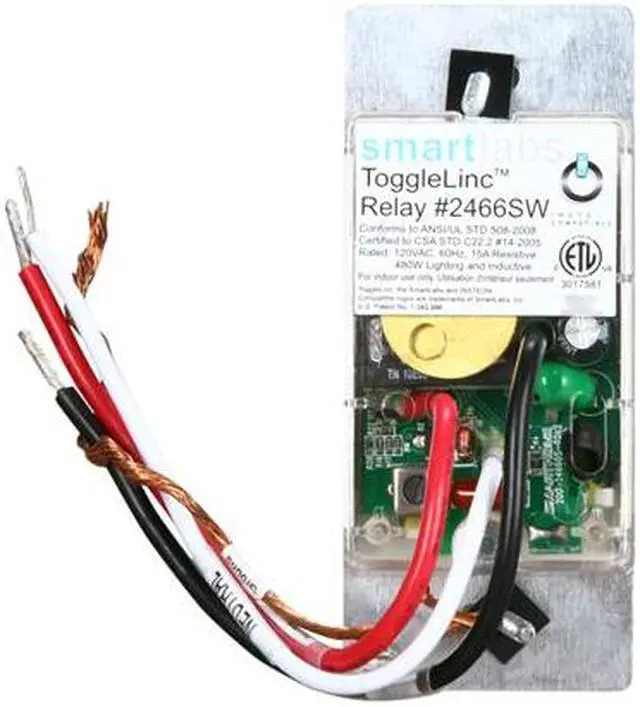 SmartLabs 2466SW ToggleLinc Relay - INSTEON Remote Control On/Off ...