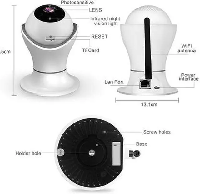 Inland NexHT Security Camera 1080p Full HD Pan/Tilt/Zoom Wireless IP ...