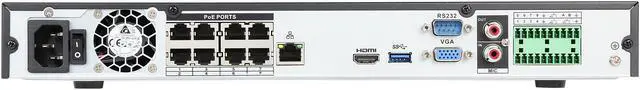 PROXY CCTV NVR302A-08/8P-4K 4K 8CH 1U NVR with Built-in 8CH POE Switch ...