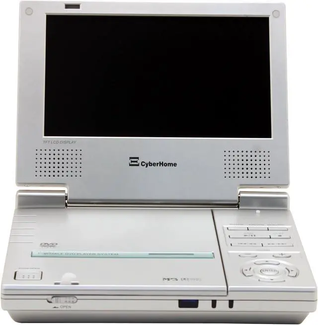 CyberHome CH-LDV700B Portable DVD player W/ 7" 16:9 Widescreen Color ...