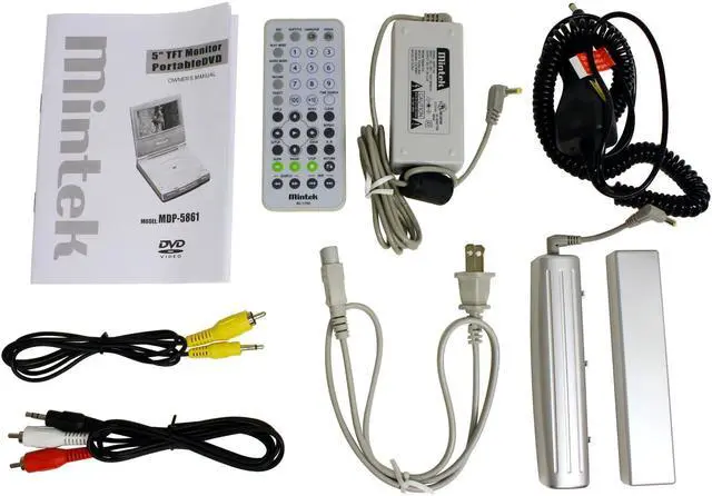 Mintek MDP-5861 Portable DVD Player w/ Remote Control, 5" 16:9 ...