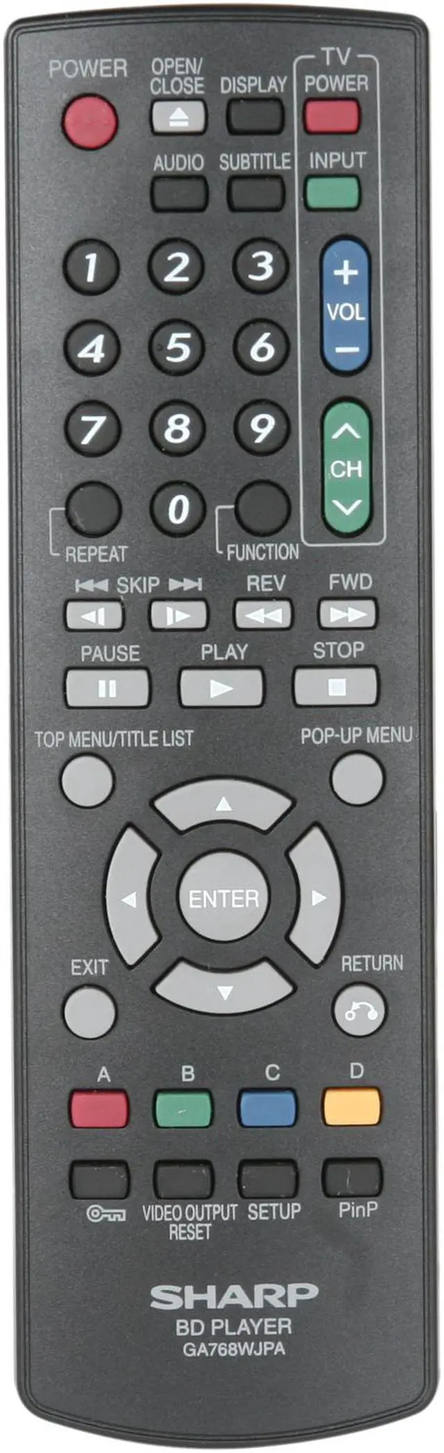 Refurbished: Sharp AQUOS Blu-ray Player BD-HP24U - Newegg.com