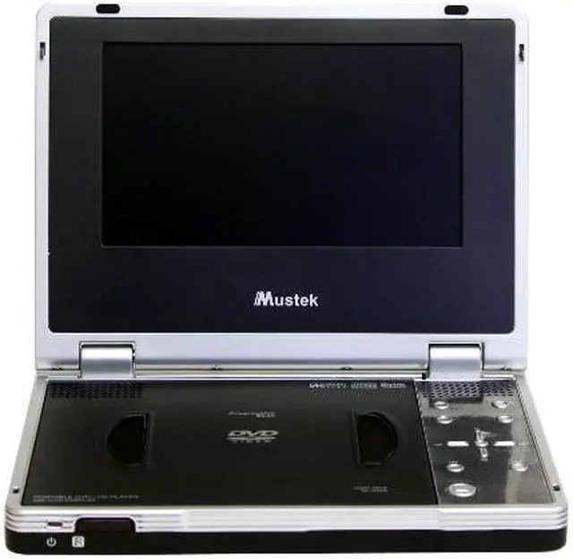 Mustek PL407H Portable Progressive Scan DVD player W/ 7" 16:9 LCD ...