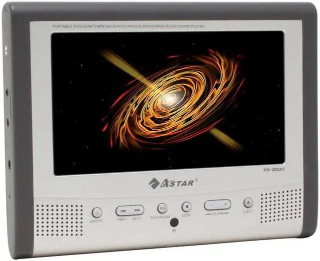 ASTAR PD-2000 7" TFT/LCD Slot-In Portable DVD Player - Newegg.com