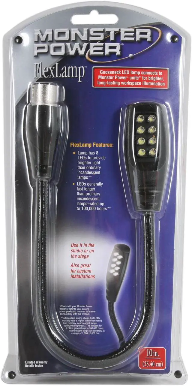 Open Box: Monster MP LMP XLR-10 10" XLR LED Pro Power FlexLamp - Newegg.com