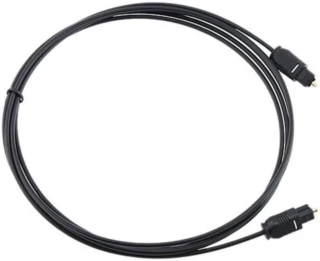 Insten Model 675698 6 ft. Black Molded 6 Foot Digital Optical Audio ...