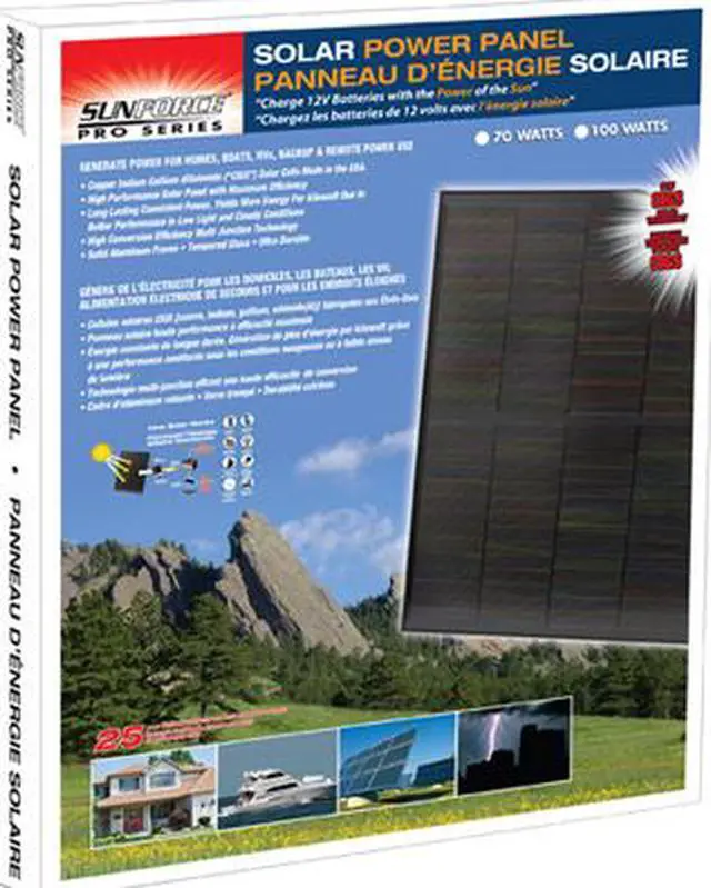 Sunforce 36100 100 Watt CIGS Solar Panel - Newegg.com