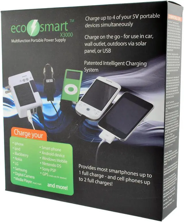 InoSmart ecosmart X3000 Portable Device Charger 5V 2200mAh Power Supply ...