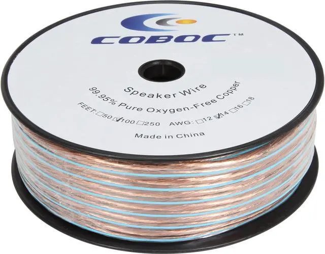 Coboc Model SPW-2C14-100-CL 100 ft. 2-Conductor OFC Speaker Cable ...