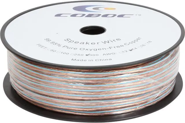 Coboc Model SPW-2C14-300-CL 300 ft. 2-Conductor OFC Speaker Cable ...