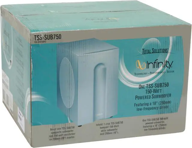 Infinity TSS-SUB750 Platinum 10" Powered Subwoofer Single - Newegg.com