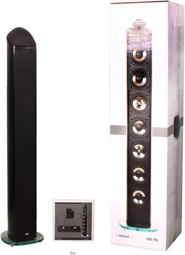Mirage OS3 FS HG BLACK Floorstanding Speaker, High-gloss Black Single ...