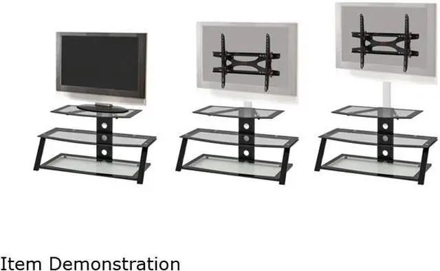 Z-Line ZL0018-44MxxiiiU Up to 60" Clear/Black Kaden Flat Panel 3 in 1 ...