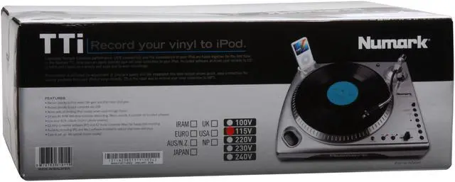 Numark TTI USB Turntable with Pitch Control and Universal Dock - Newegg.com