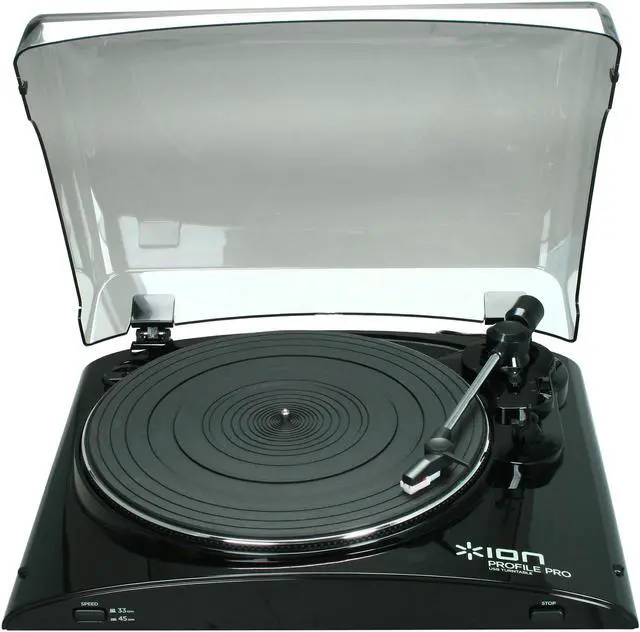 Ion Audio - Vinyl-to-MP3 Turntable w/ Input (PROFILE PRO) - Newegg.com