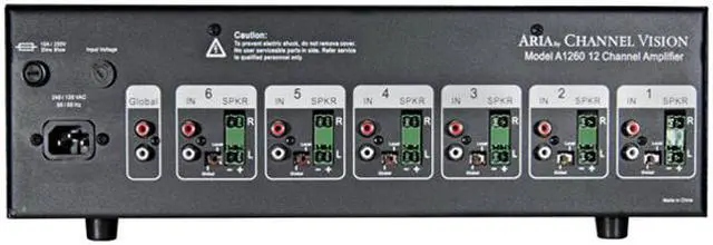 CHANNEL VISION A1260 12-Channel Multi-Zone 60w Amplifier - Newegg.com