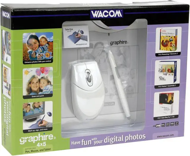 Wacom Graphire3 CTE430PE USB Tablet - Newegg.com