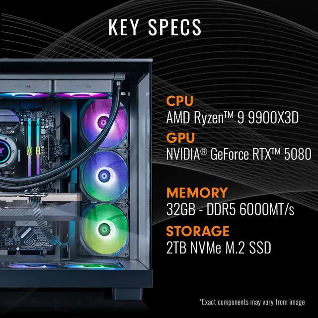 Thermaltake LCGS View 9080-380XL Gaming Desktop (AMD Ryzen 9 9900X3D ...