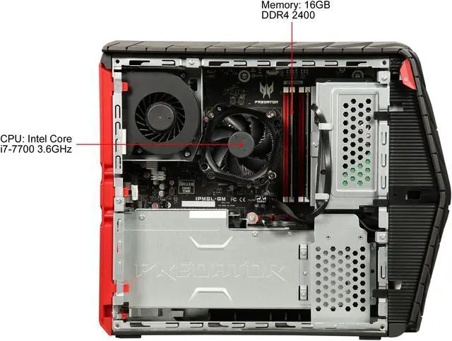 Open Box: Acer Desktop Computer Predator G1 G1-710-70012 Intel Core i7 ...