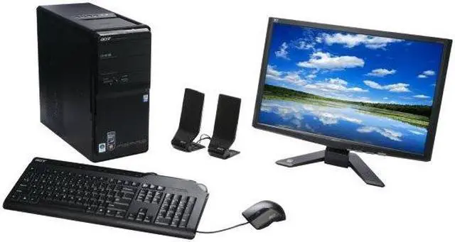 Open Box: Acer Desktop PC Aspire AM3202-B3800A AMD Phenom X4 9650 4GB ...