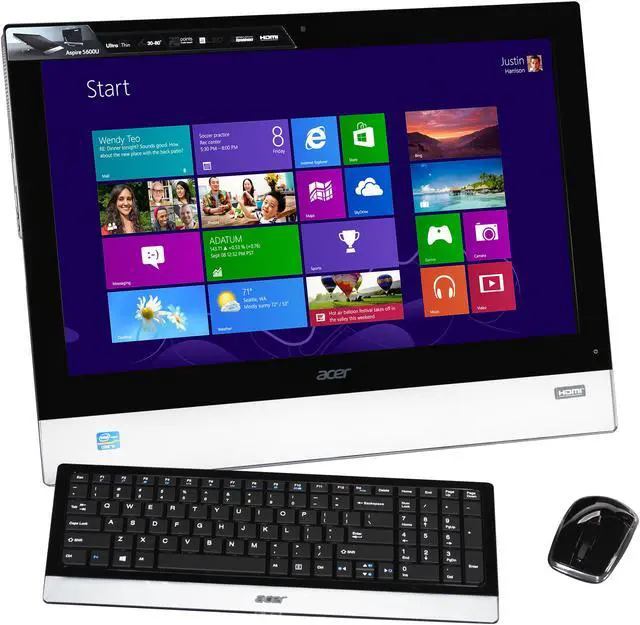 Open Box: Acer All-in-One PC A5600U-UB26 Intel Core i3-3120M 6GB DDR3 ...