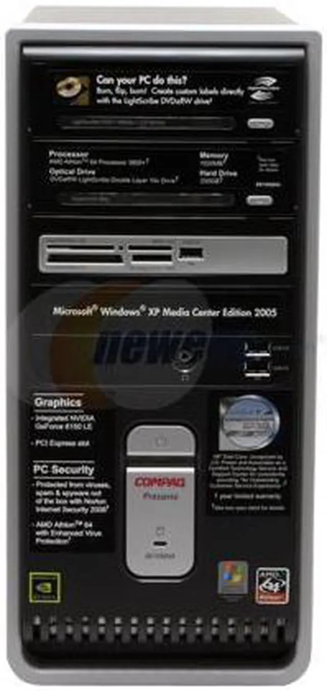 COMPAQ Desktop PC Presario SR1950NX(EX325AA#ABA) 3800+ (2.00 GHz) 1GB ...