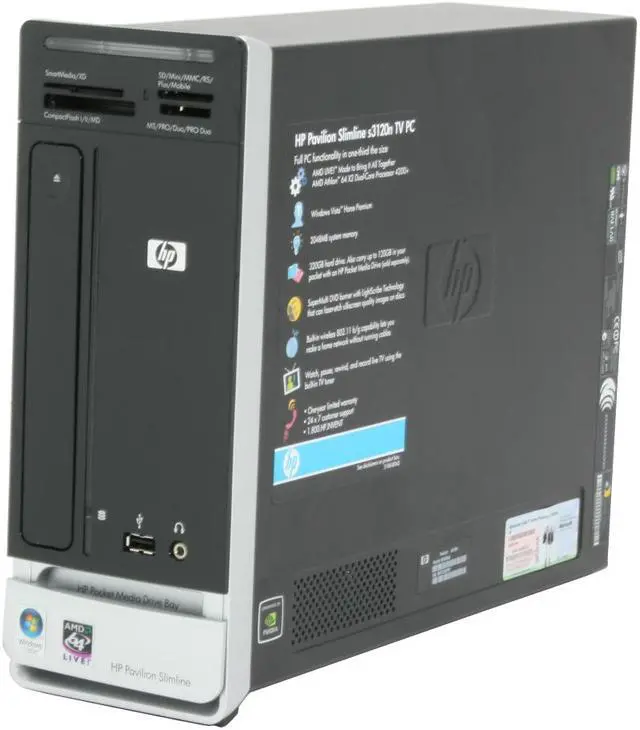 HP Desktop PC Pavilion S3100N(GJ474AA) 4000+ 1GB DDR2 250GB HDD Windows ...