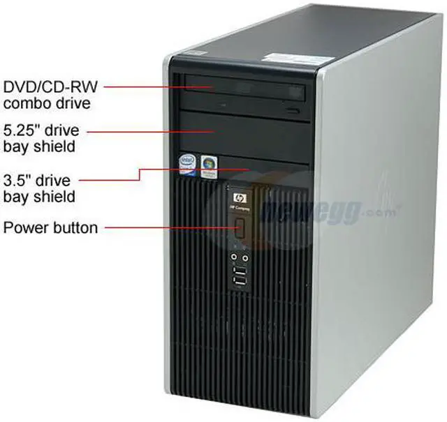 HP Compaq Desktop PC dc5700(RU006UT#ABA) Intel Core 2 Duo E4500 2GB ...