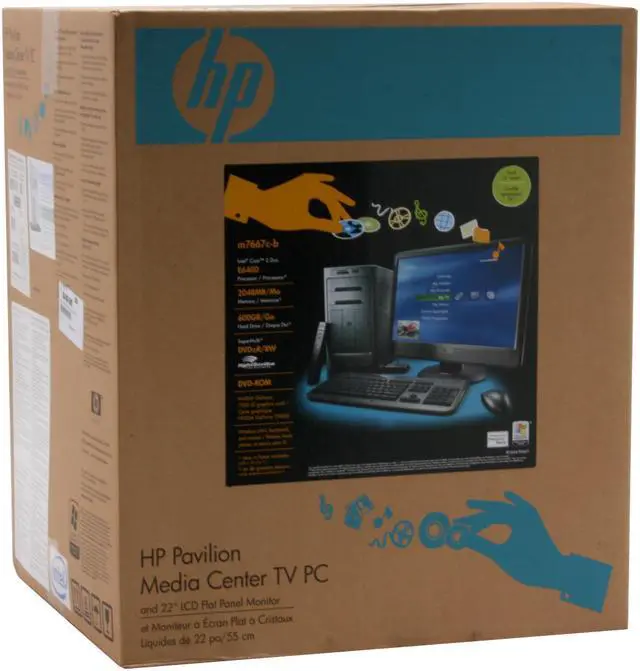 HP Desktop PC Pavilion M7667C-B(RC644AA) Intel Core 2 Duo E6400 2GB ...
