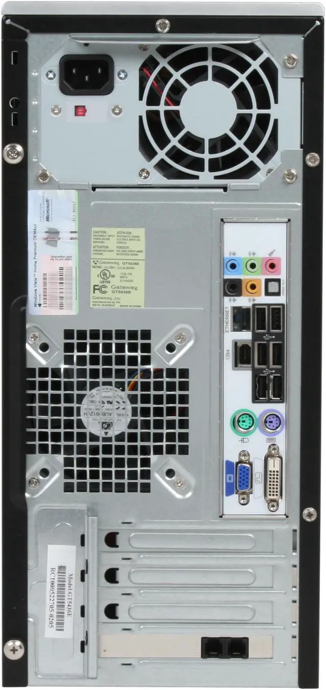 Refurbished: Gateway Desktop PC GT5436E - RA Intel Core 2 Duo E6300 1GB ...