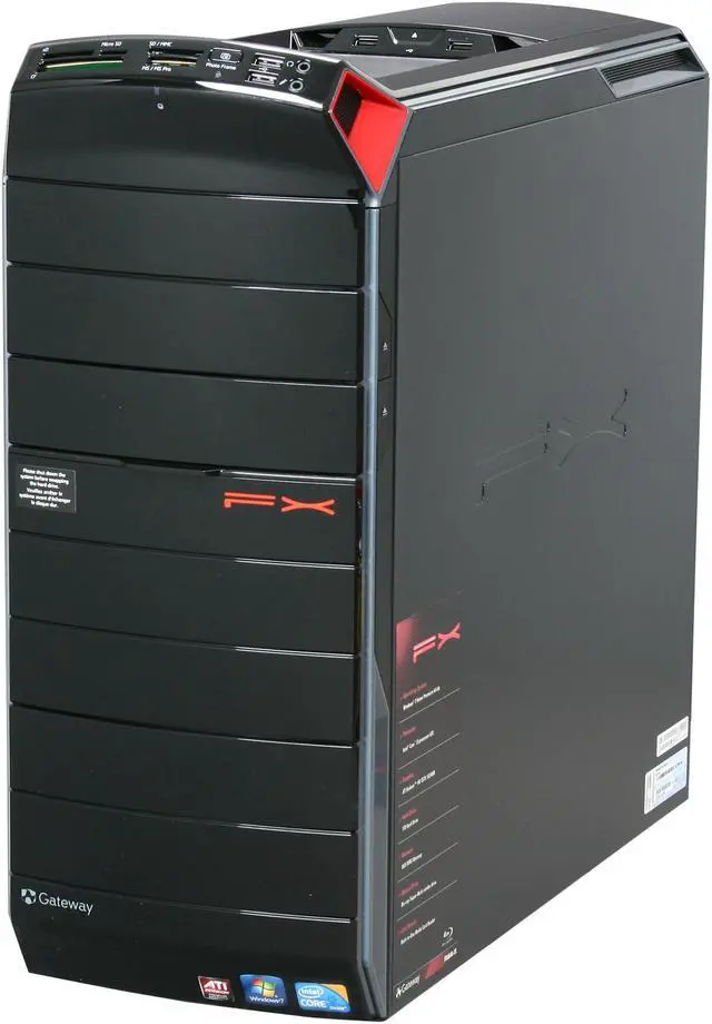 Gateway Desktop PC FX Series FX6840-55 Intel Core i5-650 8GB DDR3 1TB ...