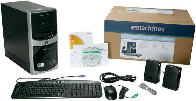eMachines Desktop PC T3646 AMD Sempron LE-1250 1GB DDR2 160GB HDD ...