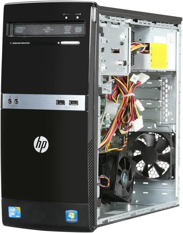 HP Desktop PC 500B (XZ825UT#ABA) Intel Core 2 Duo E7500 3GB DDR3 250GB ...
