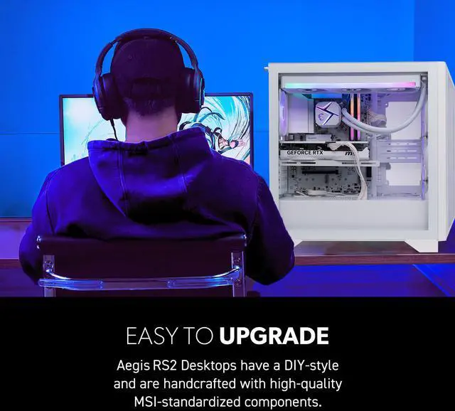 MSI Gaming Desktop PC Aegis RS2 AI A2NVM7-2227US Intel Core Ultra 7 ...