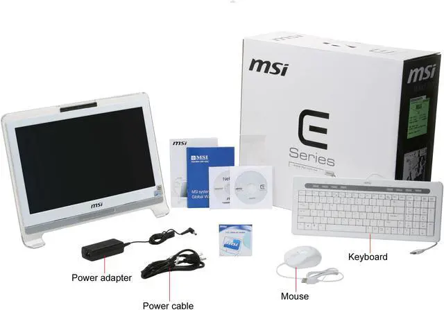 Open Box: MSI Desktop PC Wind Top AE1900-01SUS Intel Atom 230 1GB DDR2 ...