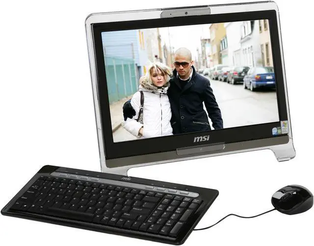 MSI Desktop PC Wind Top AE1900-09SUS Intel Atom 230 1GB DDR2 160GB HDD ...