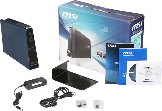 MSI Nettop Wind Box DE200-05SUS Intel Atom 230 1GB DDR2 160GB HDD ...