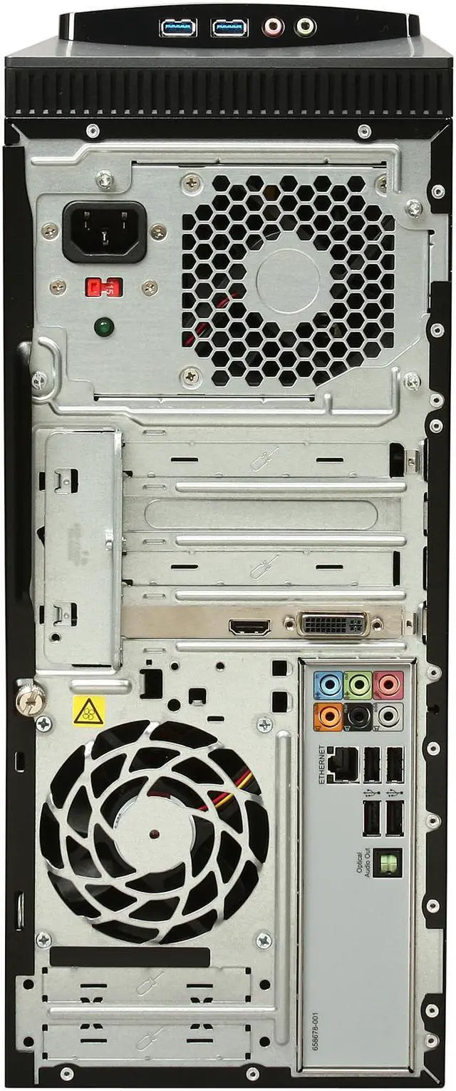 HP Desktop PC Pavilion H8-1230 (H2L73AA#ABA) AMD FX-Series FX-6120 10GB ...