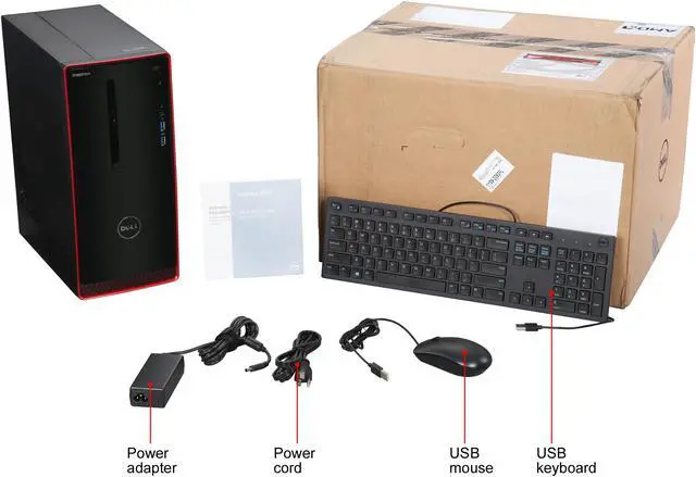 DELL Desktop Computer Inspiron 3655 i3655-3852BLK AMD A8-7410 8 GB ...