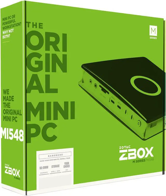 Open Box: ZOTAC M Series ZBOX MI548, Multi-Purpose Mini PC, Intel Core ...