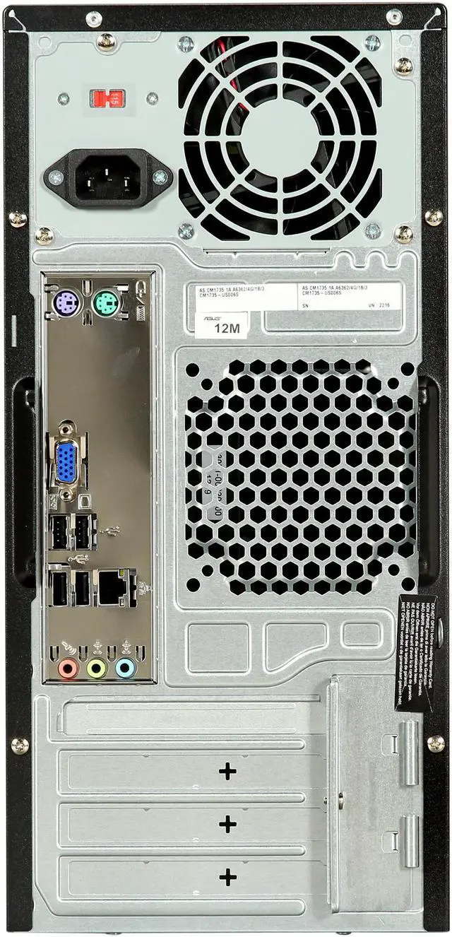 ASUS Desktop PC CM1735-US006S AMD A6-3620 4GB DDR3 1TB HDD AMD Radeon ...