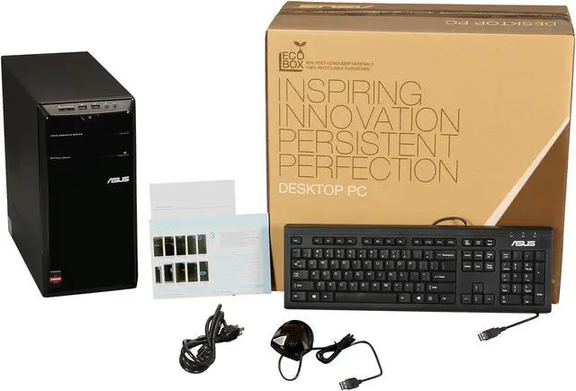 ASUS Desktop PC CM1735-US006S AMD A6-3620 4GB DDR3 1TB HDD AMD Radeon ...