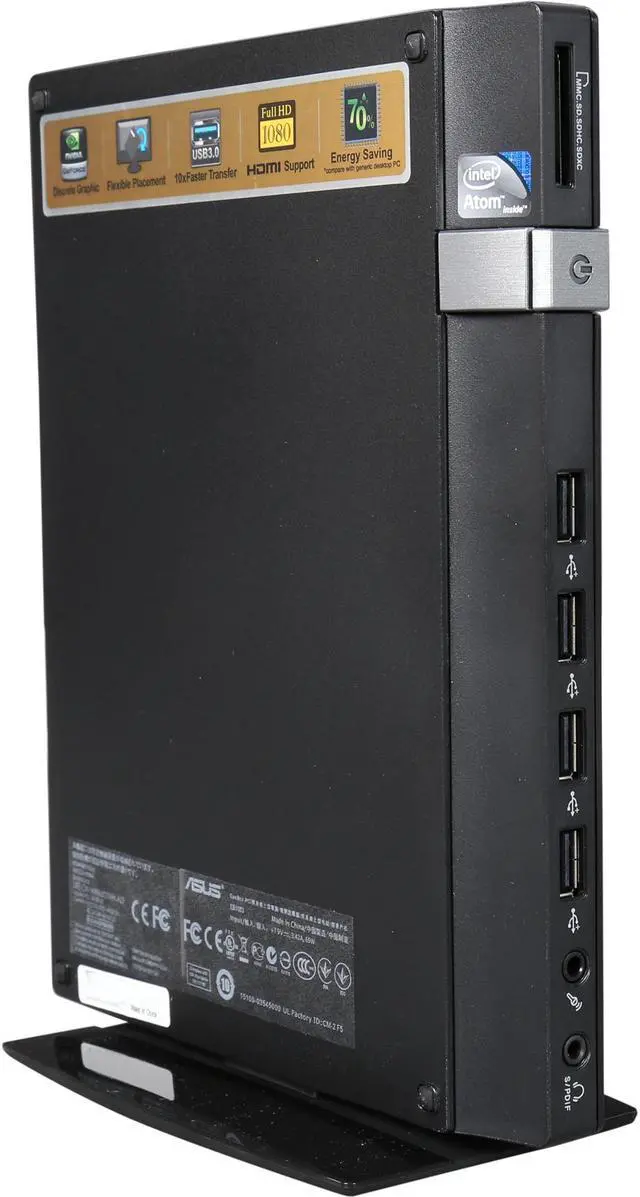 Refurbished: ASUS Desktop PC Eee Box EB1033-B0060 Intel Atom D2700 ...