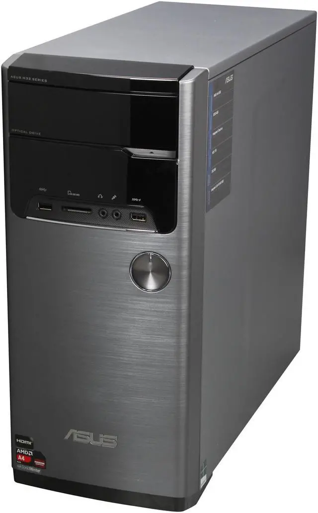 Open Box: ASUS Desktop PC M32BF-US005S AMD A4-5300 4GB DDR3 1TB HDD AMD ...