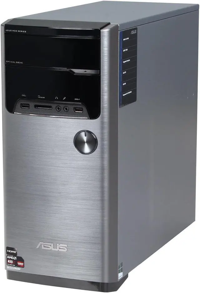 ASUS Desktop PC M32BF-US006S AMD A10-7800 16GB DDR3 3TB HDD Windows 8.1 ...