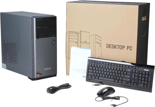 ASUS Desktop PC M32BF-US013S AMD A6-6400K 4GB DDR3 2TB HDD AMD Radeon ...