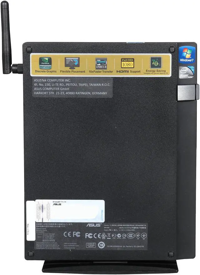 Refurbished: ASUS Desktop PC EB1033-B003G Intel Atom D2700 2 GB 320GB ...