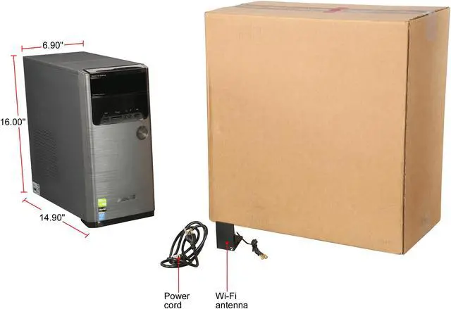 Open Box: ASUS Desktop PC M32AD-US025S Intel Core i5-4460 12GB DDR3 2TB ...