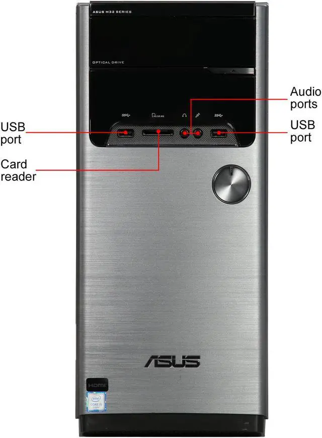 Open Box: ASUS Desktop Computer M32CD-US003T Intel Core i5-6400 8 GB ...